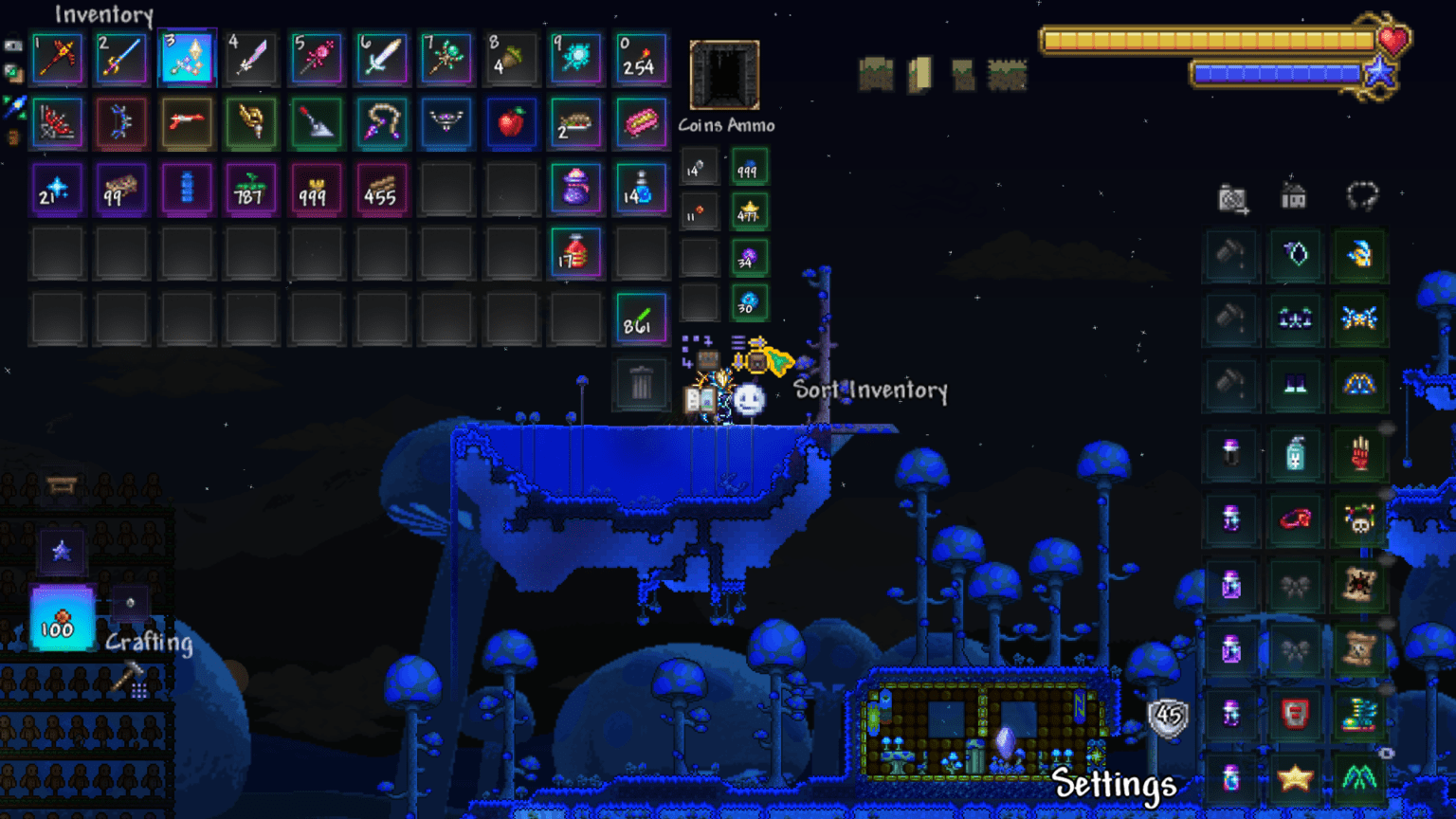 Transparent UI Inventory V2 - Terraria Texturepacks